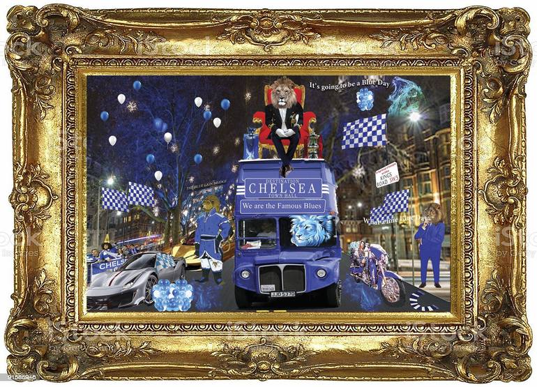 A Blue Day in Chelsea Painting by Chris Constantino | Saatchi Art