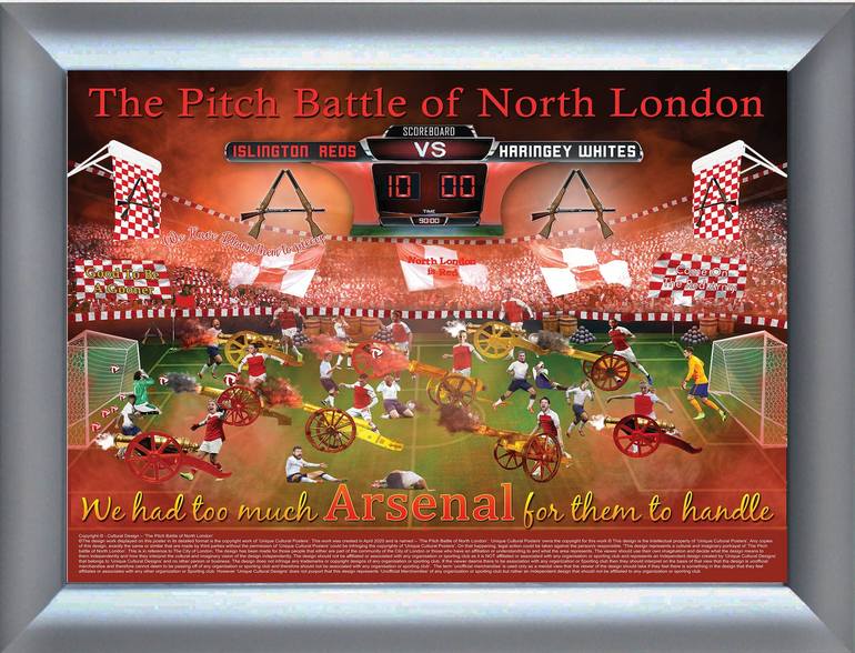 The Pitch Battle of North London’ Painting by Chris Constantino ...