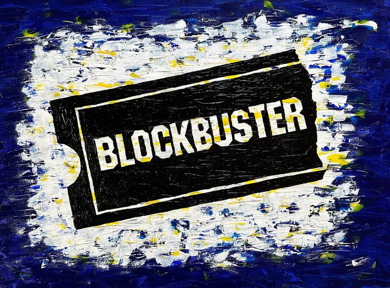 Make It A Blockbuster Night Painting by Speaker Jill | Saatchi Art