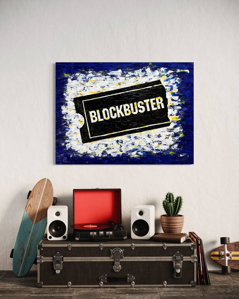 Make It A Blockbuster Night Painting by Speaker Jill | Saatchi Art ...