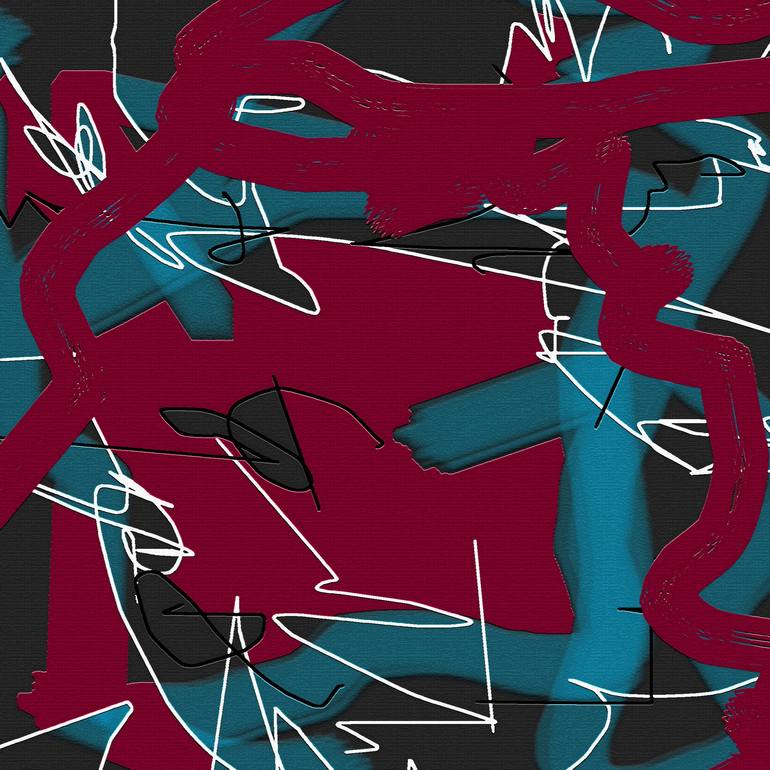 ABSTRACT ART FRAMED #026 Digital by Diogo Cruz | Saatchi Art