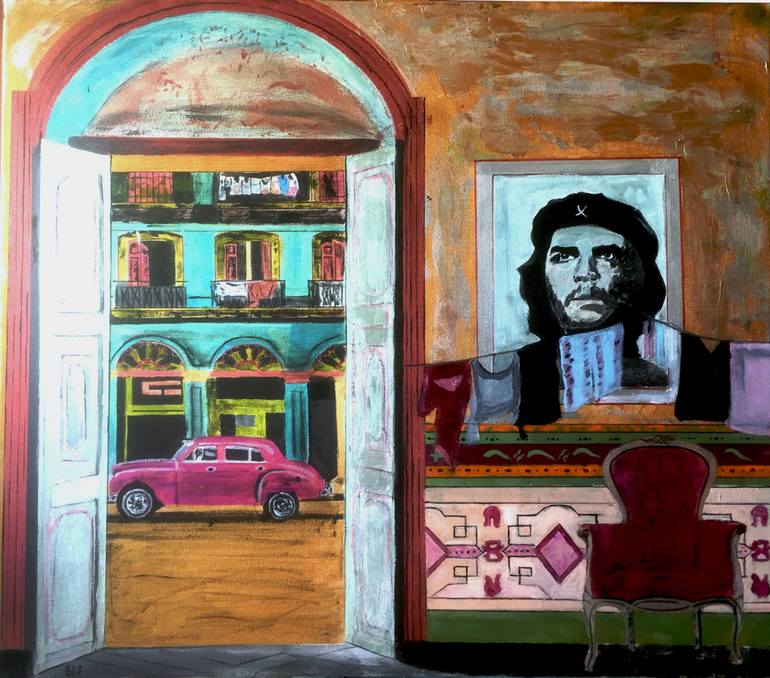 A Window on Havana Painting by Ray Jones | Saatchi Art