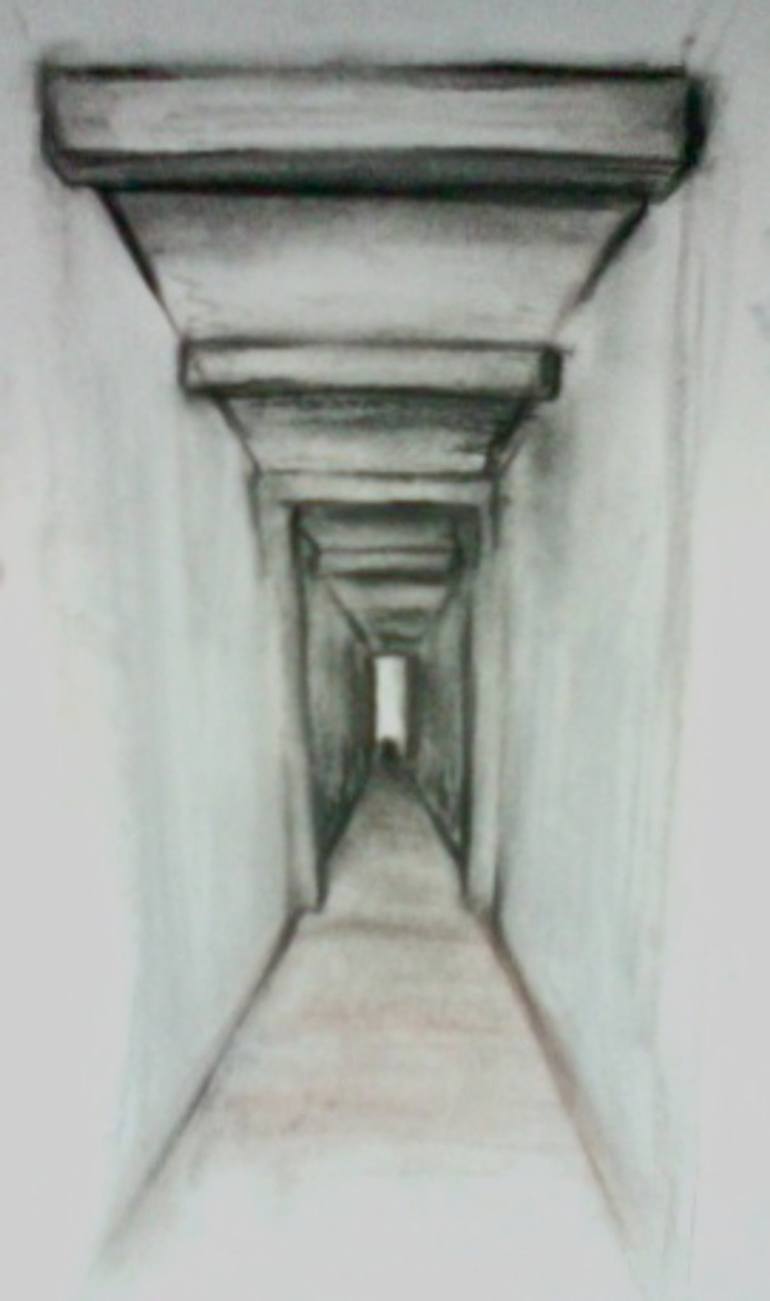 Corridor Drawing by Elizabeth Hutchison | Saatchi Art