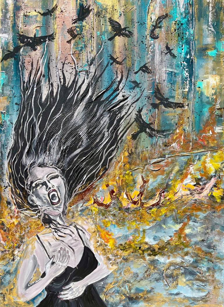 Tragedy of Bucha Painting by Torry Vik | Saatchi Art