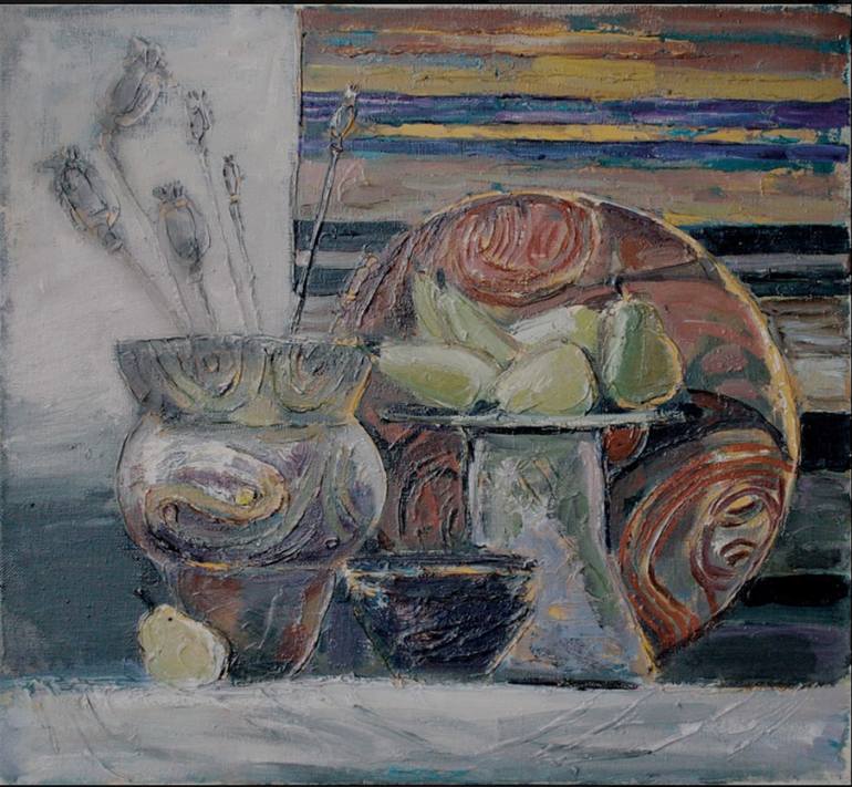 Trypillia still life Painting by Vika Viktor Trotsenko | Saatchi Art