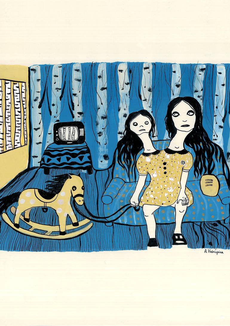 Nostalgia Drawing by Anna Hakopian | Saatchi Art