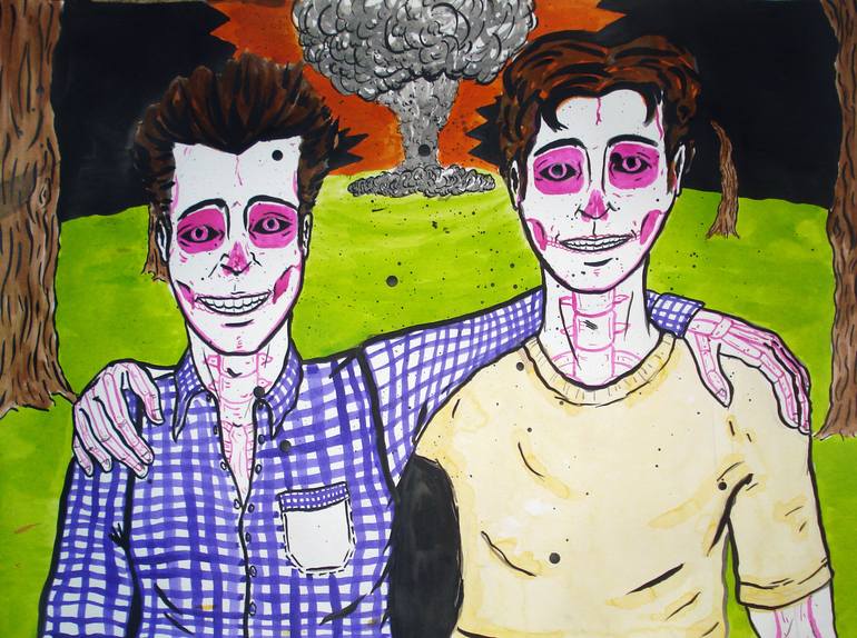Amistad/ Friendship Drawing by Nicolás Uslé | Saatchi Art