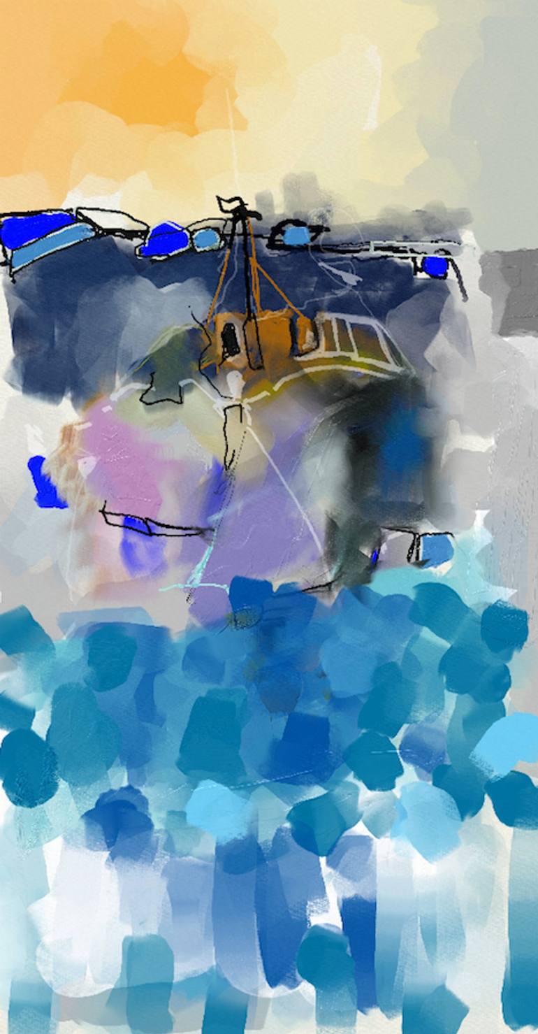 migration Painting by Tlili Adel | Saatchi Art