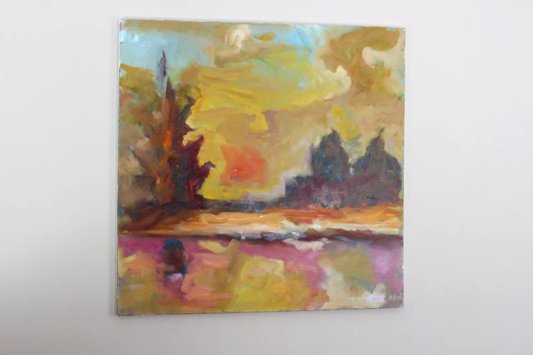 A Brief Moment at Sunrise Painting by Barbara Hart | Saatchi Art