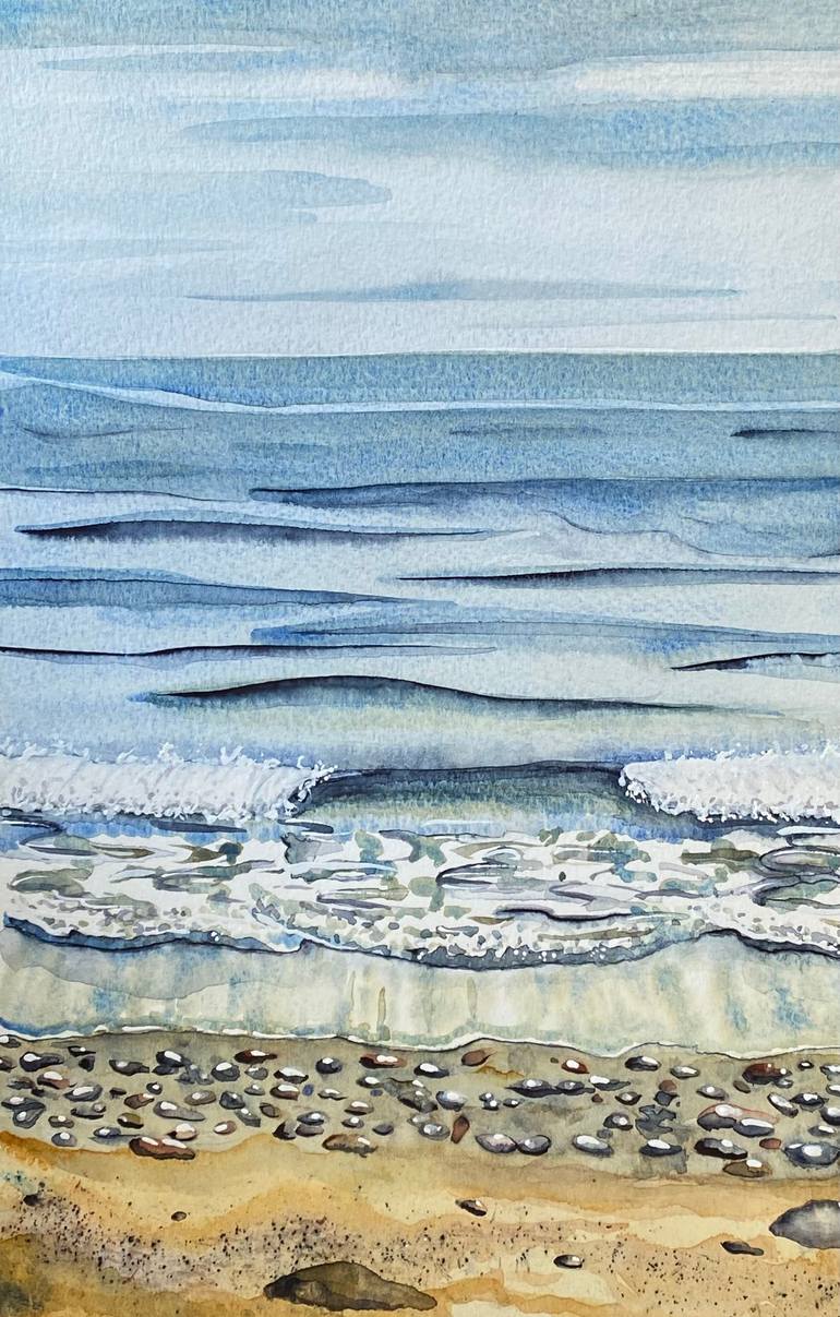 Sea Crest Painting by Jean Tarran | Saatchi Art
