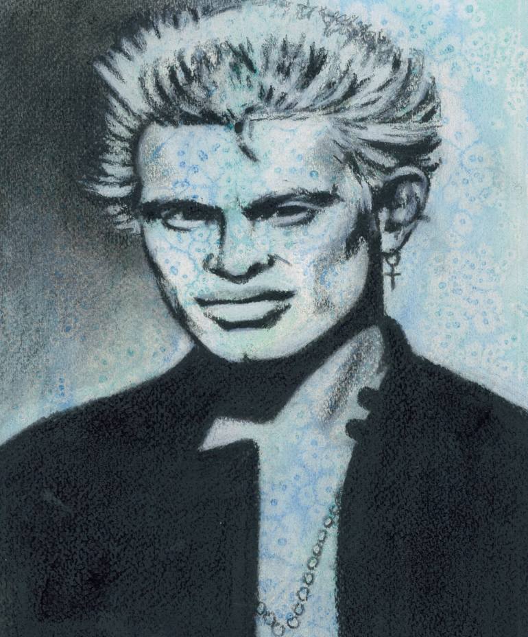 Billy Idol Portrait Drawing by Deborah Forrest | Saatchi Art