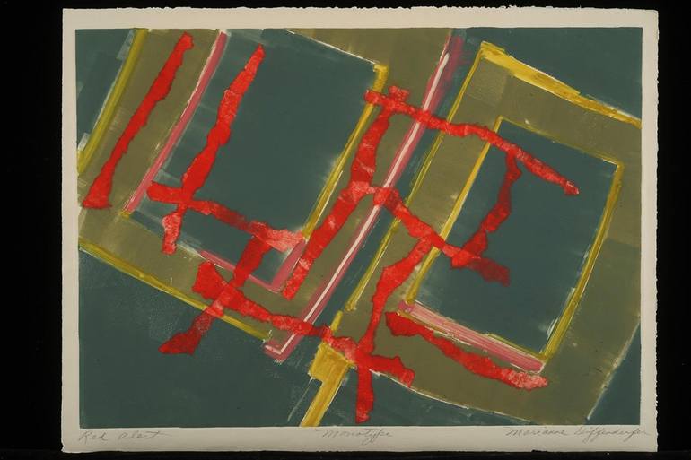 Red Alert! Printmaking by Marianne Diffenderfer | Saatchi Art