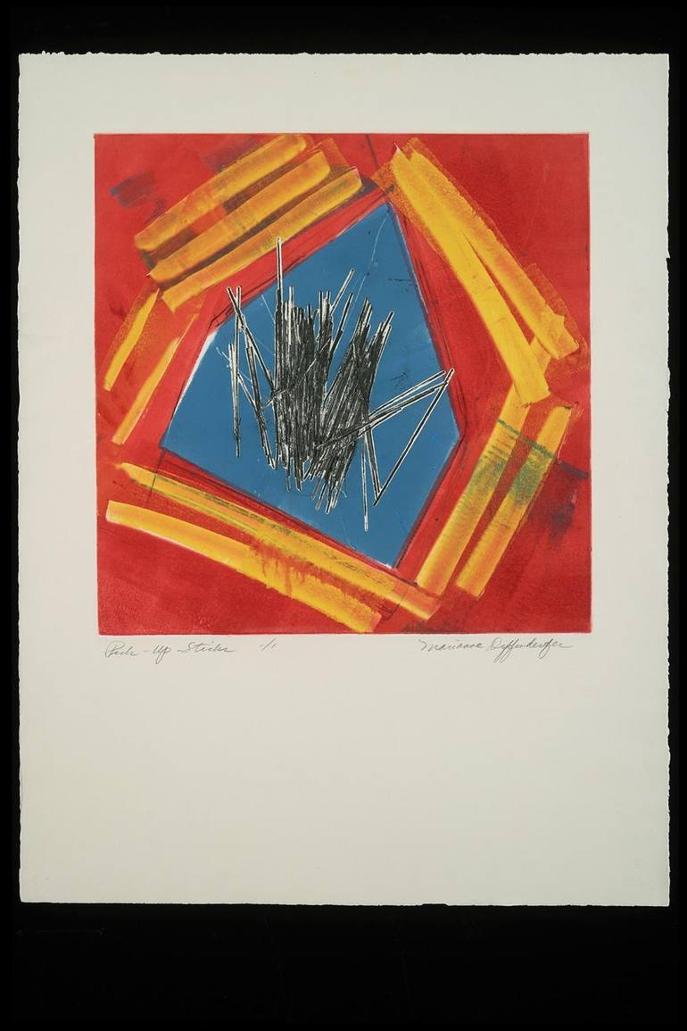 Pick Up Sticks Printmaking by Marianne Diffenderfer | Saatchi Art
