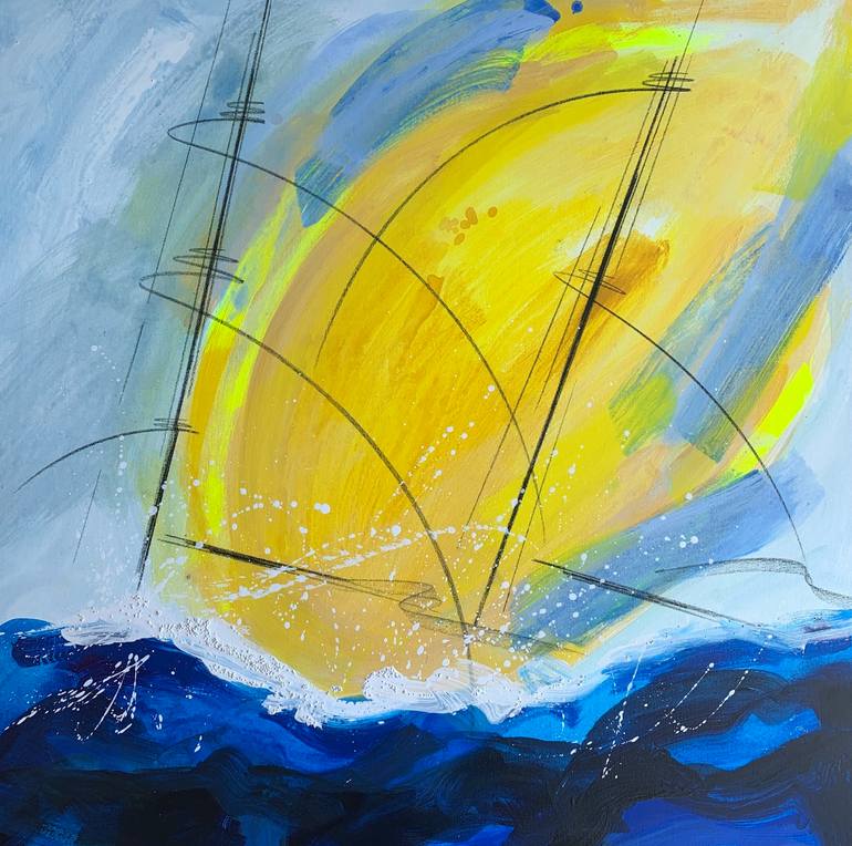 Yellow Mellow Painting by Marianne Urth | Saatchi Art
