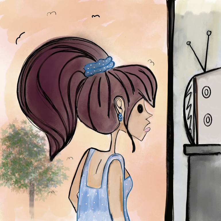 Distraction Drawing by Wendi Ortiz | Saatchi Art