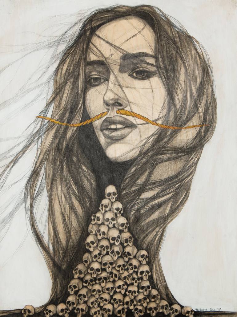 Lady Vamp Painting by Inga Makarova | Saatchi Art