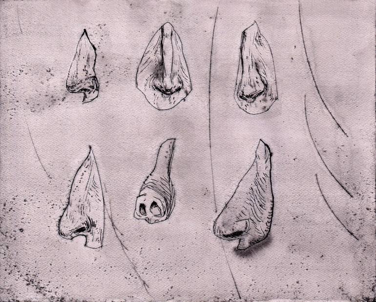 Noses Painting by Aleksandra Slepchuk | Saatchi Art