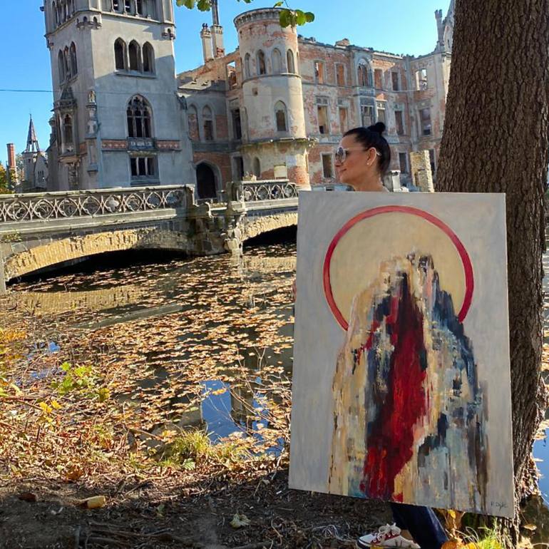 THE TRUNK AND THE SUN Painting by Renata Dyk | Saatchi Art