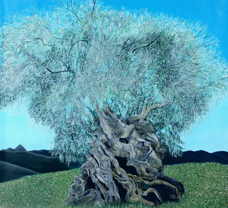 Olive ree Painting by John Fitzgerald | Saatchi Art