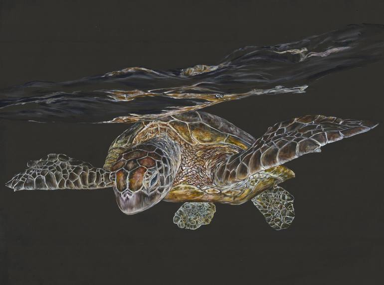 Testudines Painting by Tegan Hamilton | Saatchi Art