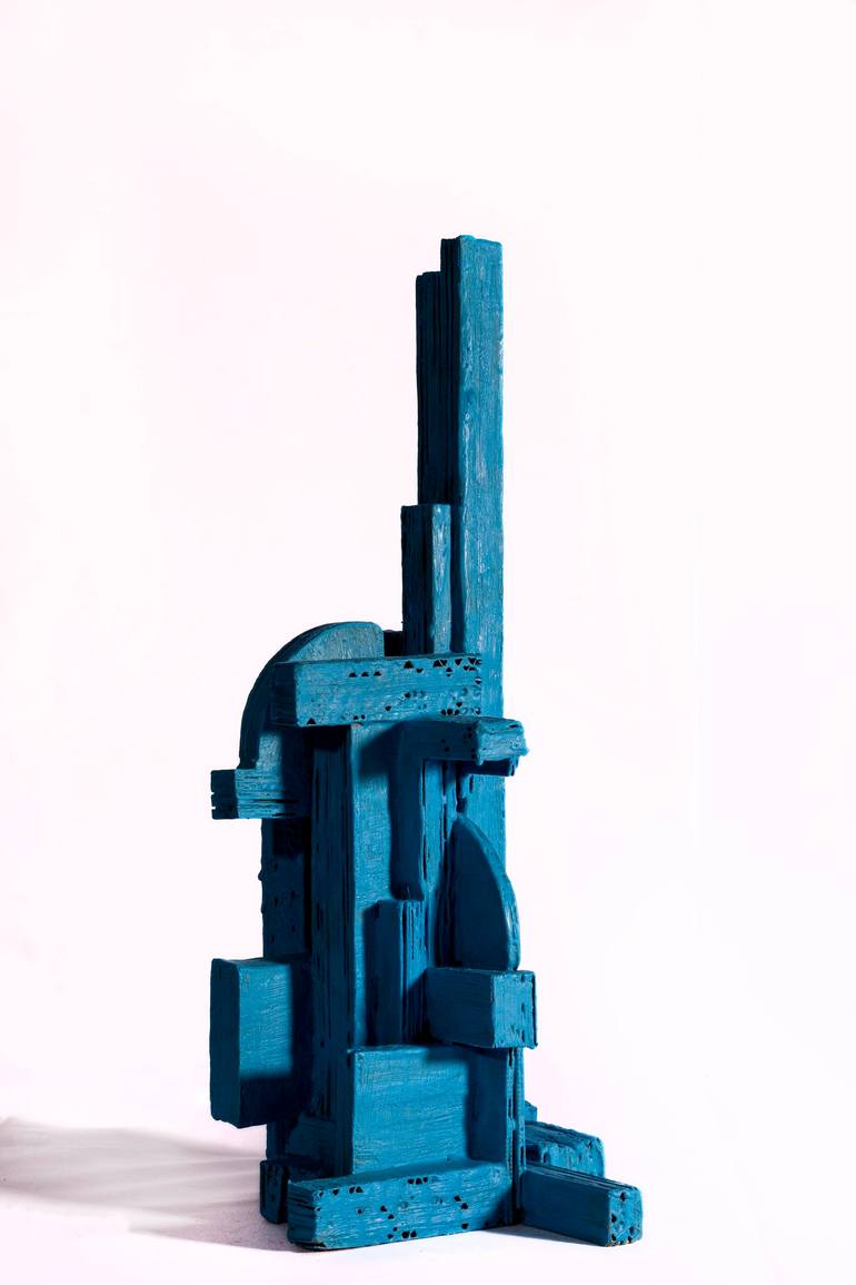 SCULTURA CERULEA 2021 Sculpture by Michelangelo Russo Jennifer Jabu ...