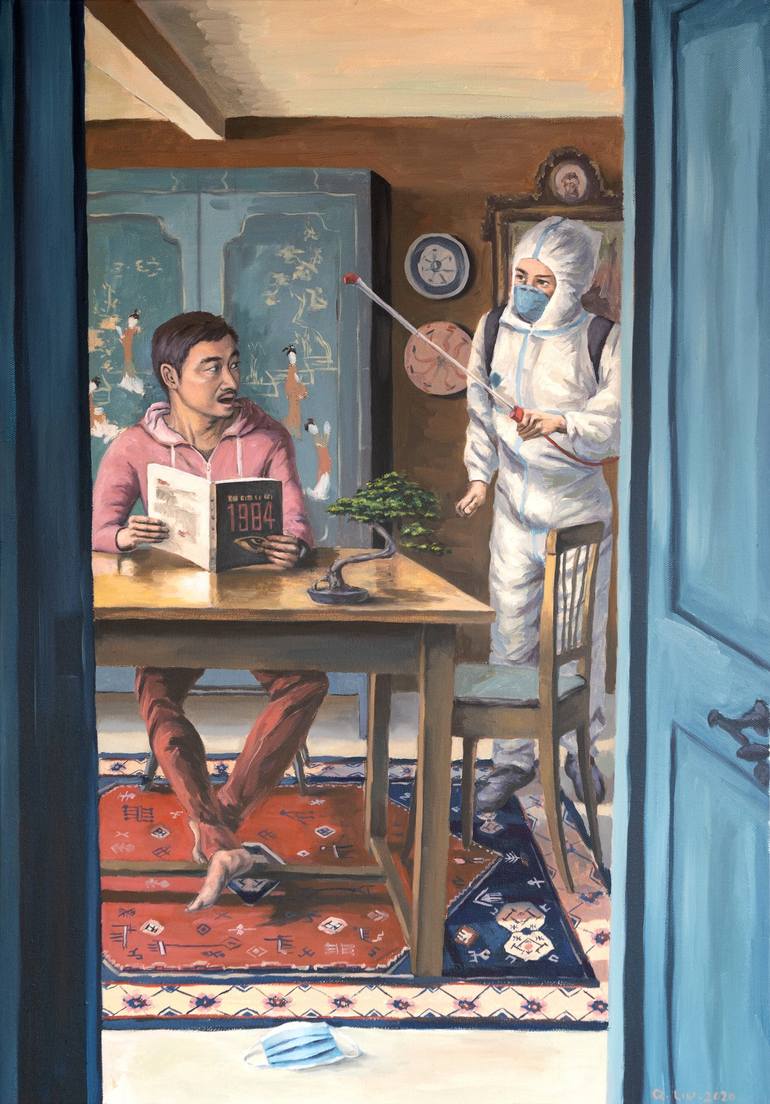 My 1984 Painting by Quentin Liu | Saatchi Art