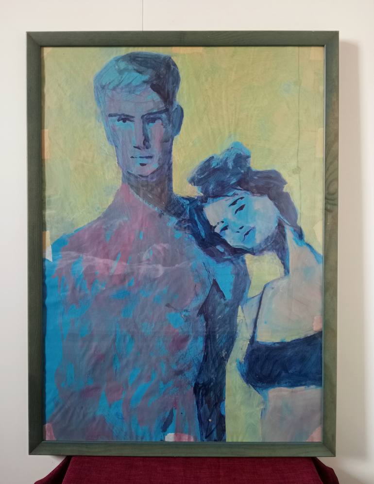 Fratello e Sorella Painting by Luigi Iona | Saatchi Art