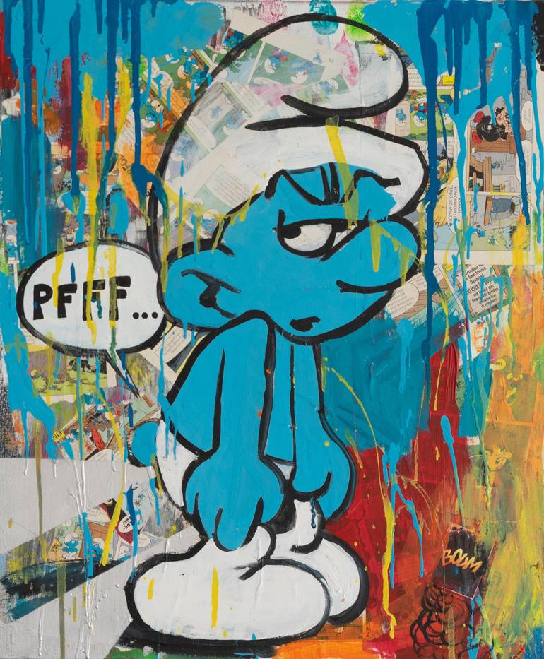 Pfff... Painting by Céline Goekint | Saatchi Art