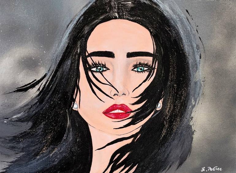 Sandra Painting by Nicolas POSTEC | Saatchi Art