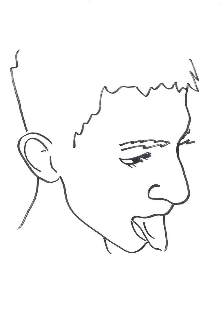 Portrait VI 001 Drawing by Nick Maynard | Saatchi Art