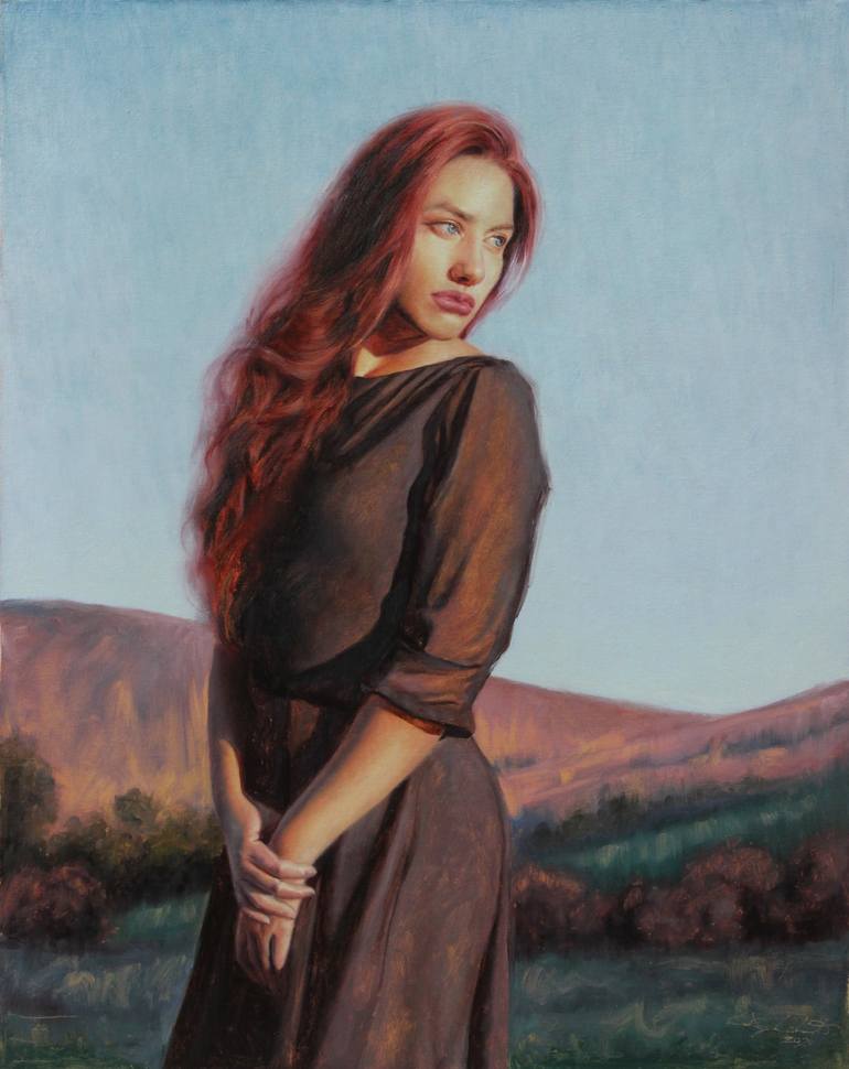 August Sunset Painting by Slobodan Radosavljevic | Saatchi Art