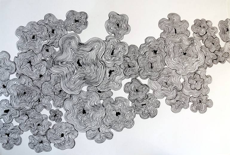 volatile line Drawing by Sirpa Mononen | Saatchi Art