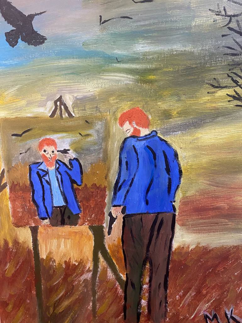 Loving vincent Painting by Mariam Kakachia | Saatchi Art