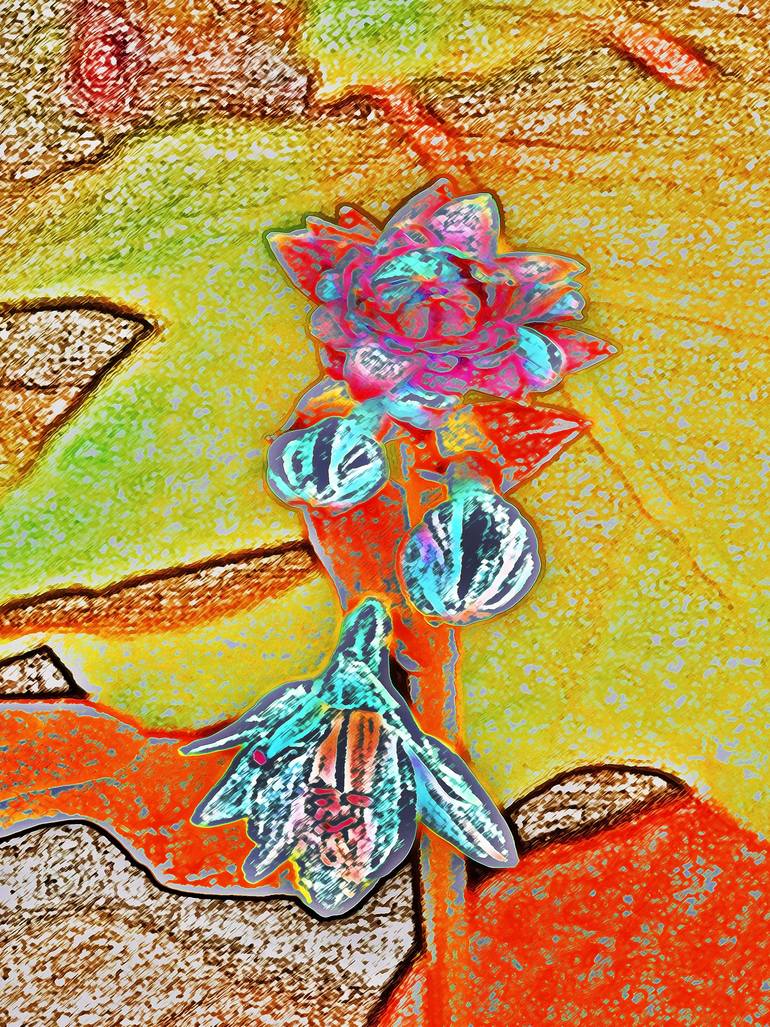 Floral#3 - Limited Edition 1 of 50 Mixed Media by Mark Ross | Saatchi Art