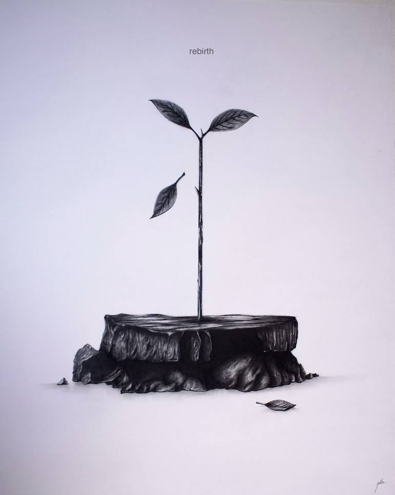 rebirth Drawing by John Thomas | Saatchi Art