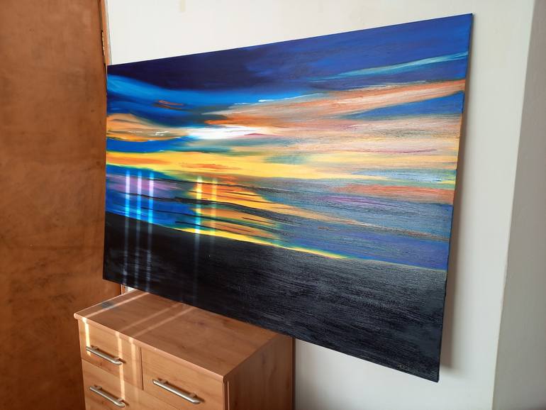 Colourful Sunset Painting by John Magill | Saatchi Art