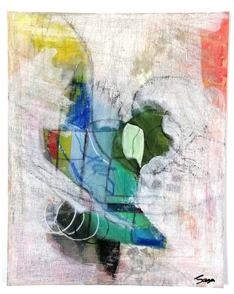 The Shadow..original expressionism abstract painting Painting by Saga ...