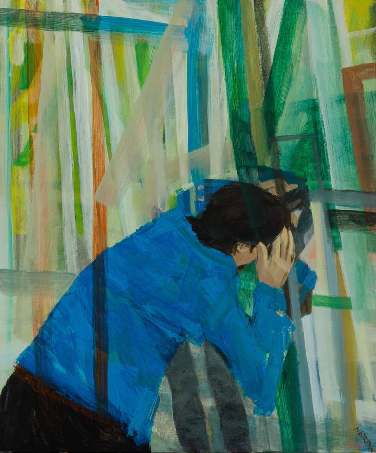 Only one person Painting by SUNGOK YOU | Saatchi Art