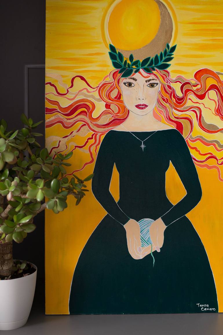 Ariadne's Guiding Thread Drawing by Tanya Camaro | Saatchi Art