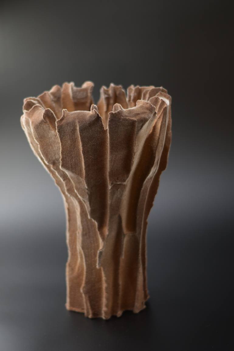 Second Nature in gold Sculpture by Michal Fargo | Saatchi Art