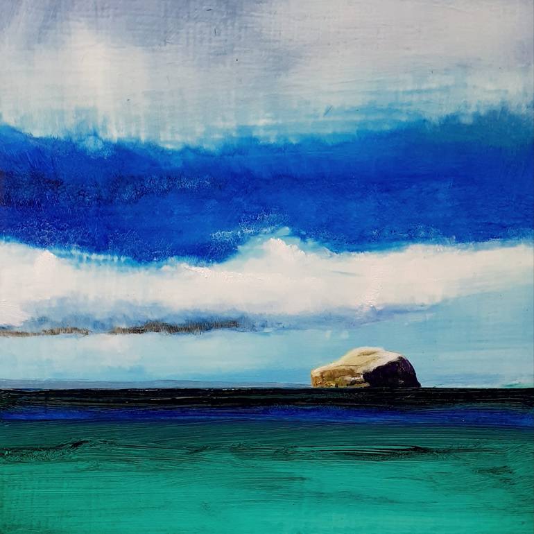 BASS ROCK Painting by Kenneth Mcclymont | Saatchi Art