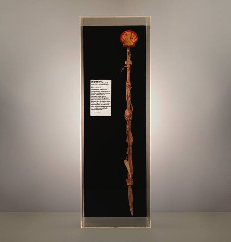 Ceremonial Shell Staff Sculpture by Jonathan Morgan | Saatchi Art