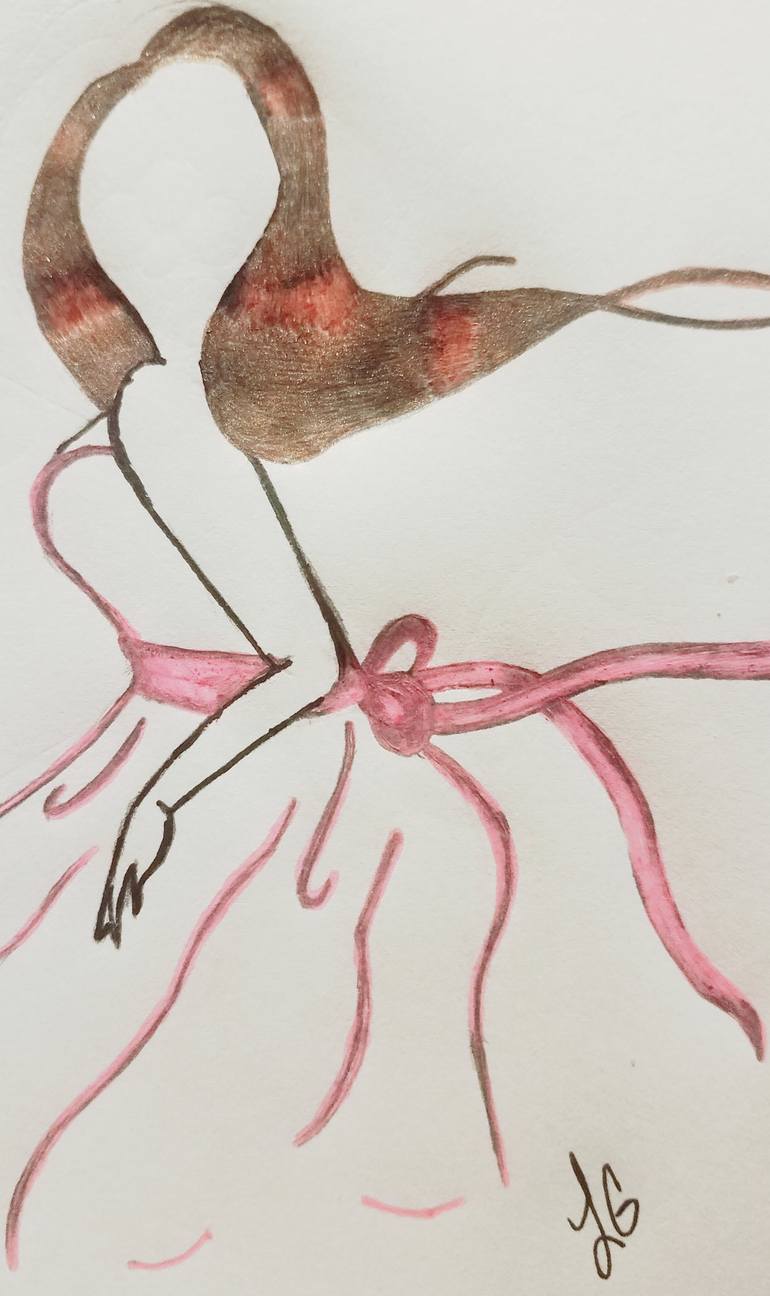 Flowing Elegance Drawing by leah garbisch | Saatchi Art