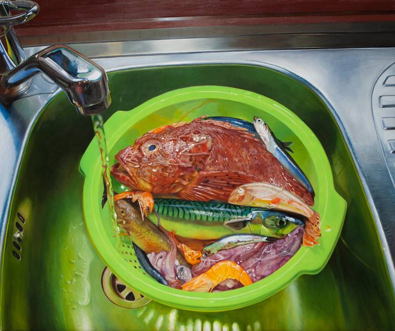 Panta rei Painting by Francesco Stile | Saatchi Art
