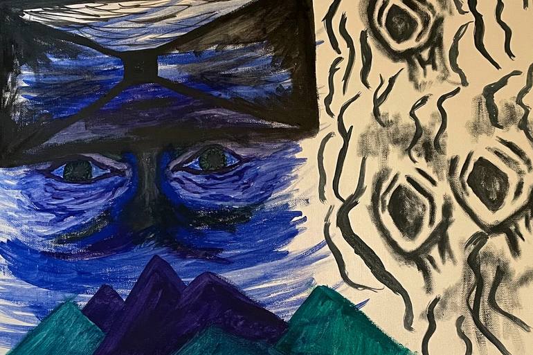 Dissociation: Lost in the Chaos Painting by Vee Lary | Saatchi Art