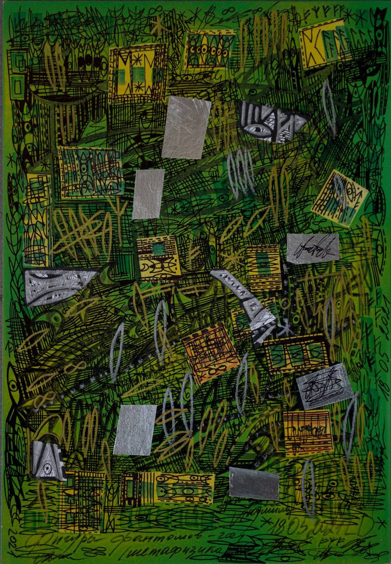 Green May Painting by Andrii Savchenko | Saatchi Art