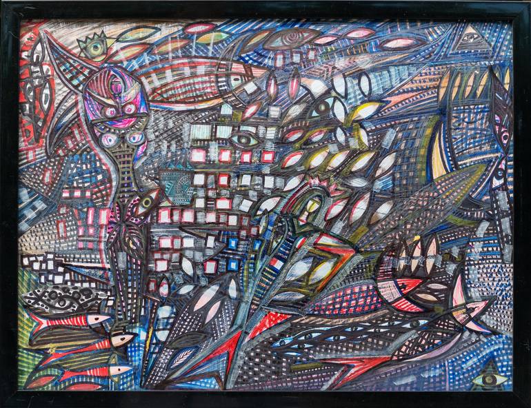 City life Painting by Andrii Savchenko | Saatchi Art