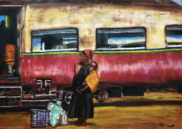 Under Patriarchy Painting by Nab Suid | Saatchi Art