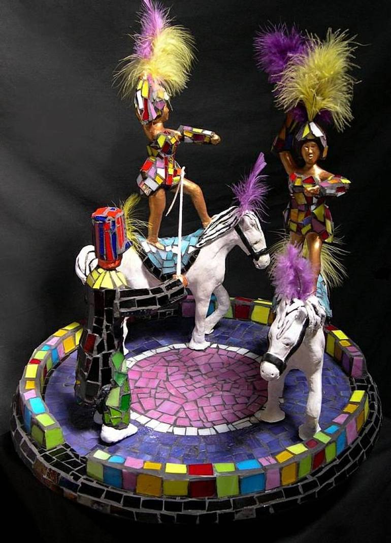 Circus Riders Sculpture by Jill Nassau Rosenberg | Saatchi Art