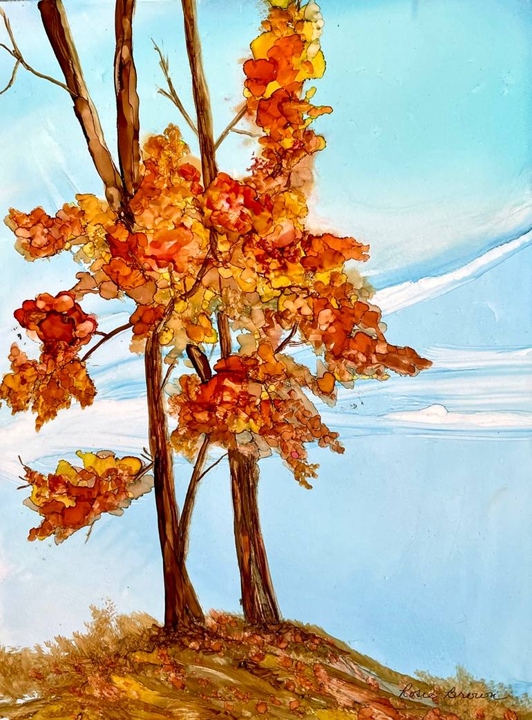 Autumn in Dahlonega Painting by Rosie Brown | Saatchi Art